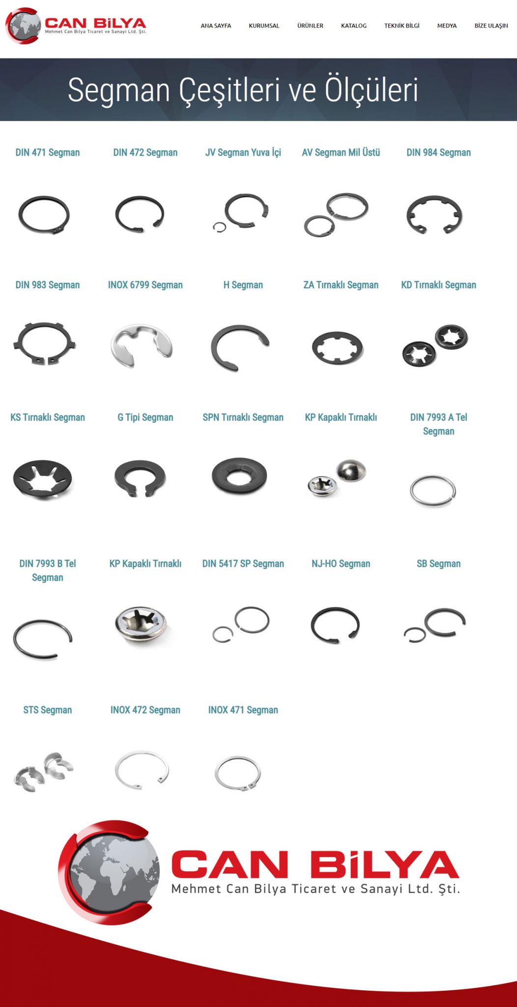 Rulman Kataloğu – Can Bilya